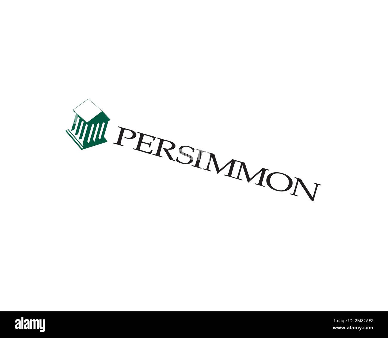 Persimmon plc, rotated logo, white background B Stock Photo - Alamy