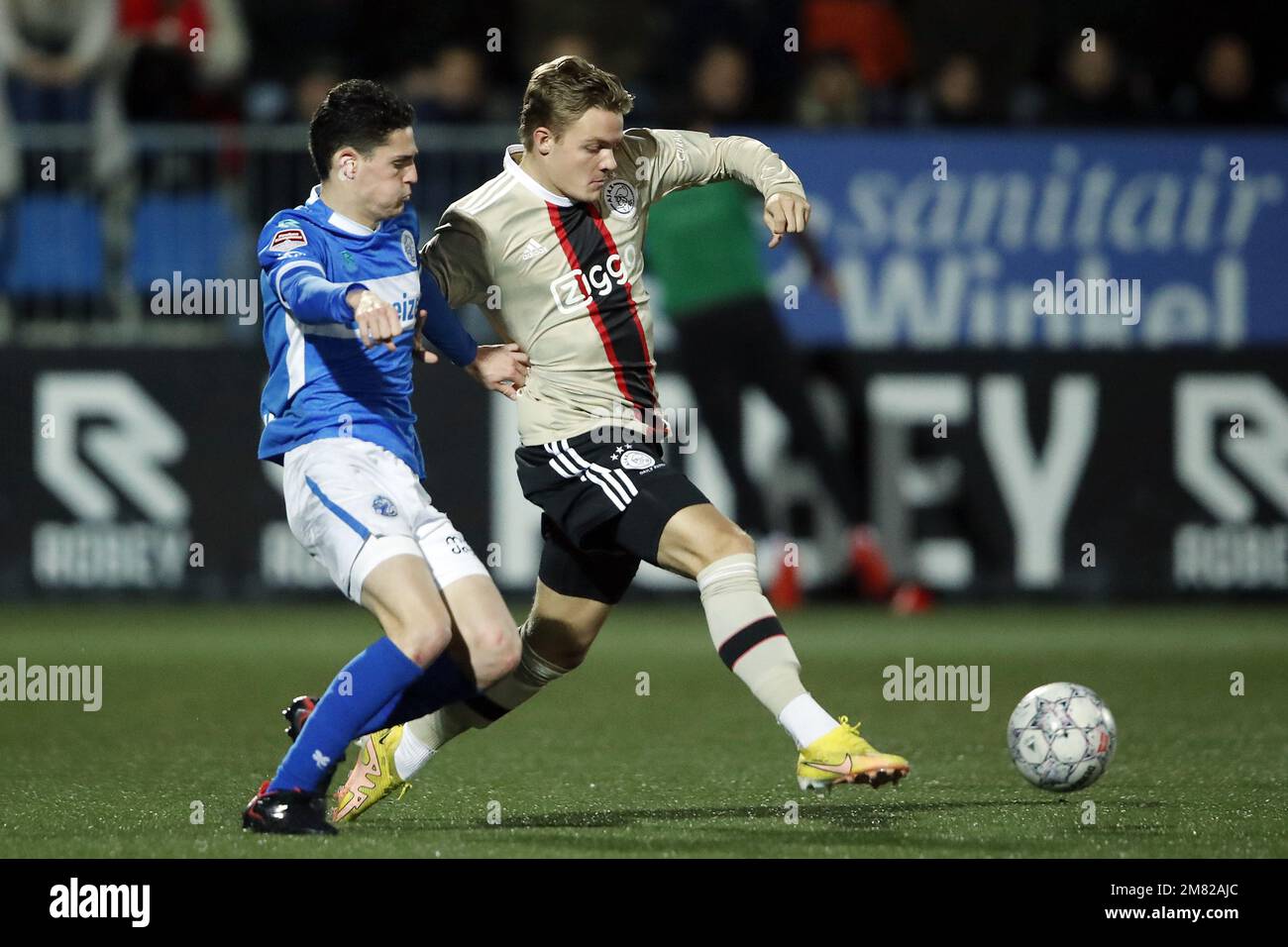 DEN BOSCH - (lr) Stan Maas of FC Den Bosch, Christian Rasmussen of Ajax ...