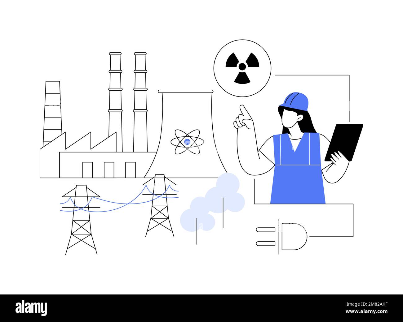 Nuclear energy abstract concept vector illustration Stock Vector Image & Art - Alamy