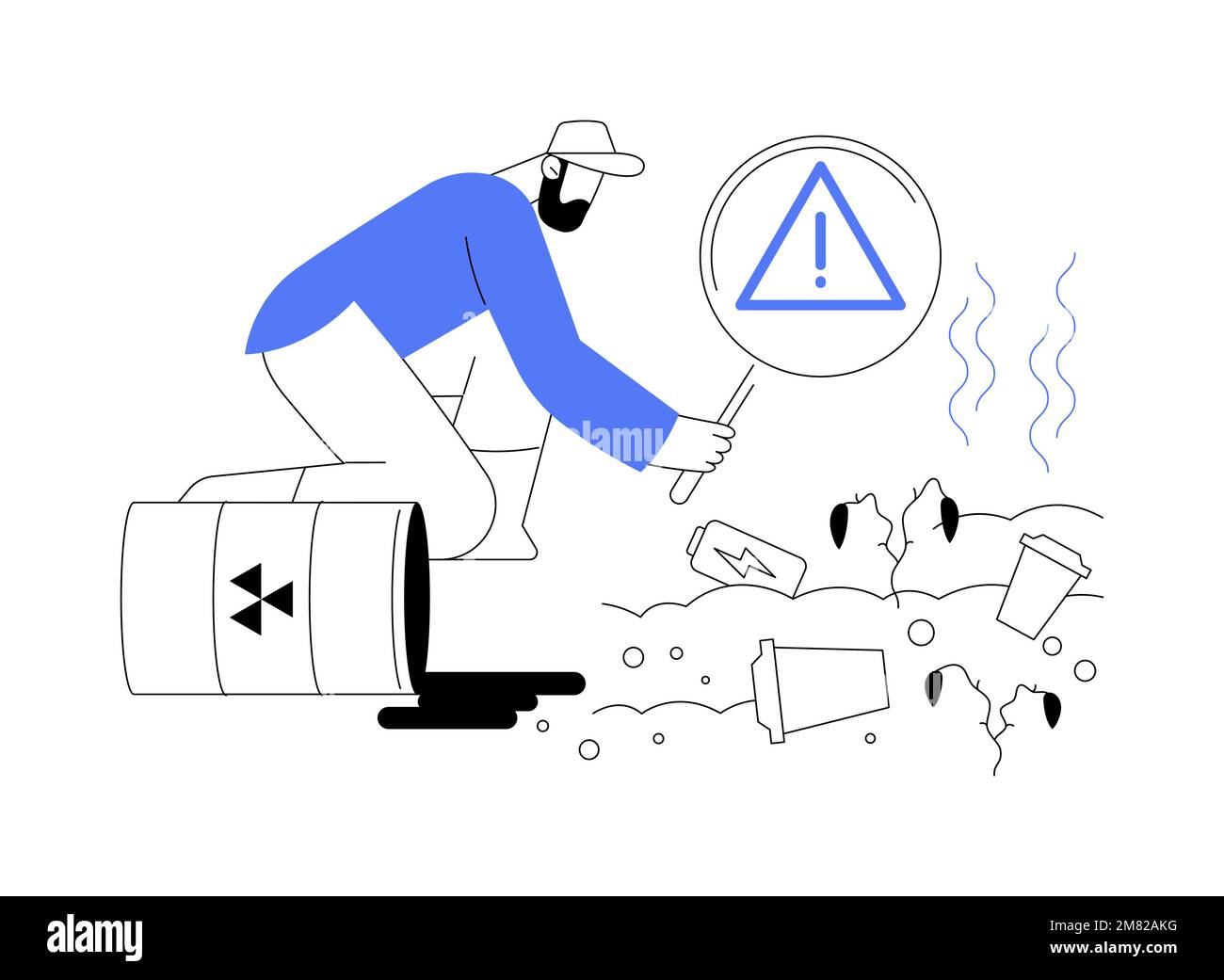 Soil pollution abstract concept vector illustration Stock Vector Image ...