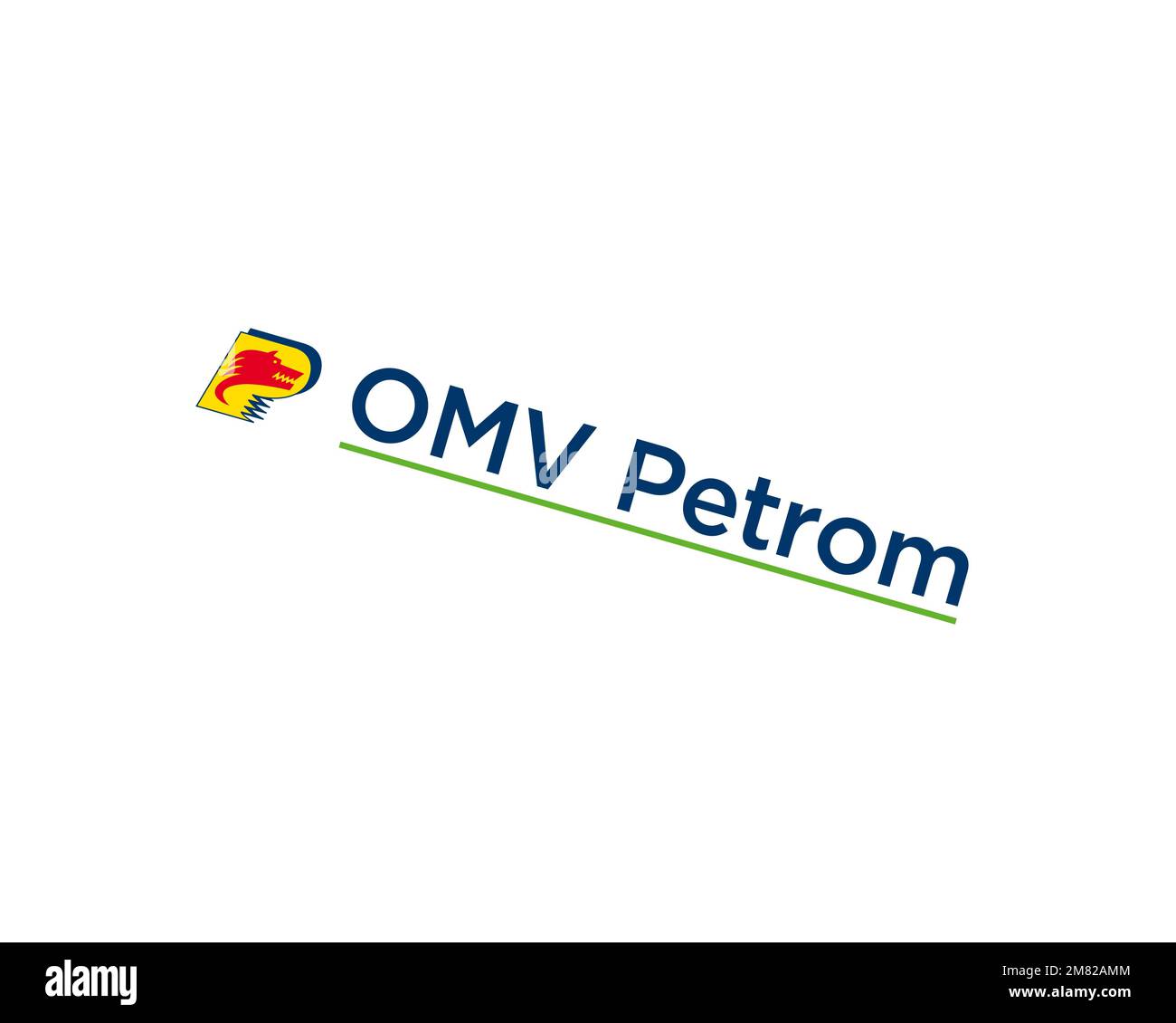 Petrom, rotated logo, white background B Stock Photo - Alamy