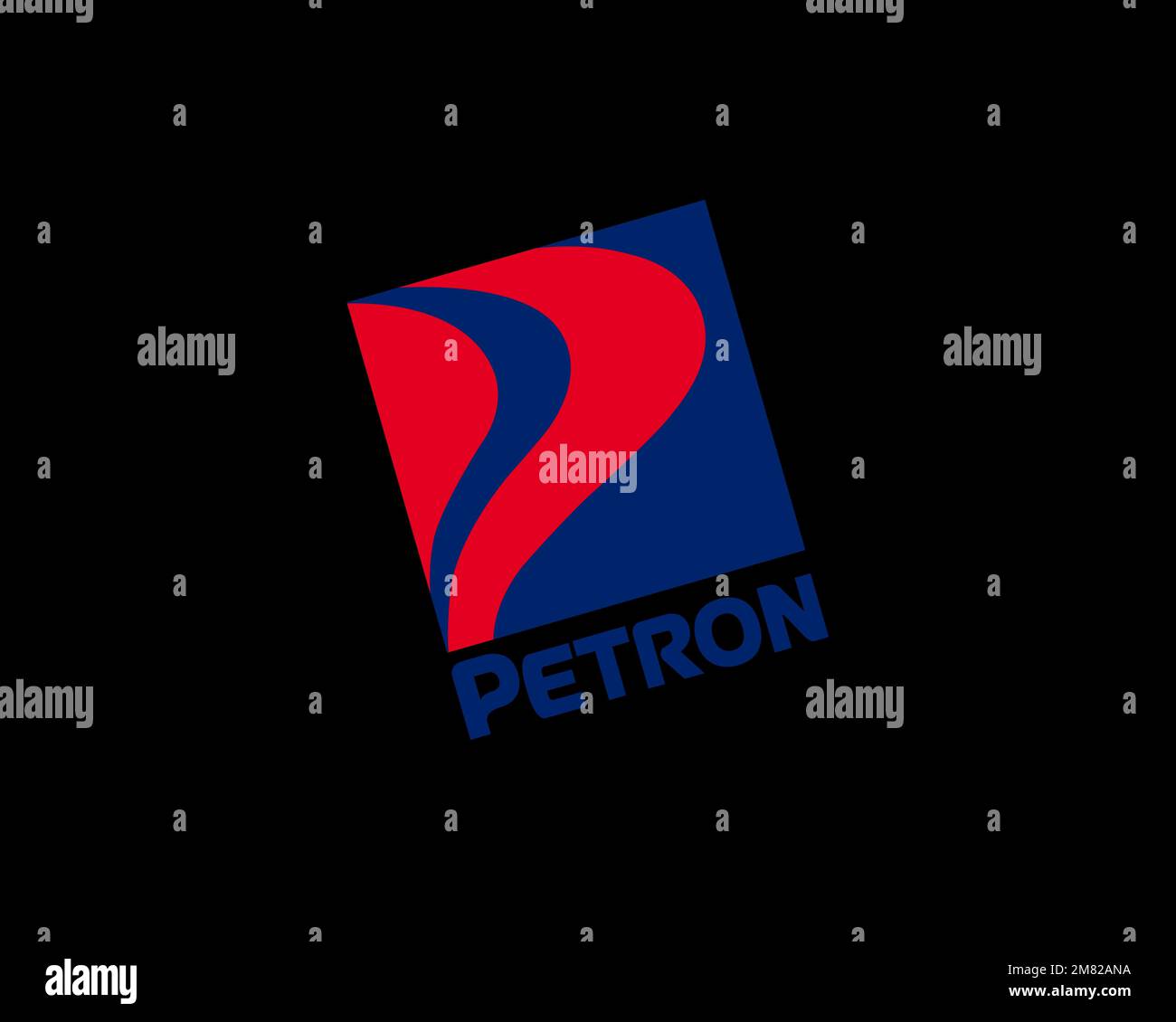 Petron Corporation, rotated logo, black background Stock Photo - Alamy