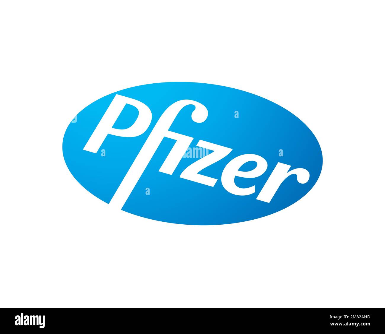 Pfizer, rotated logo, white background B Stock Photo - Alamy