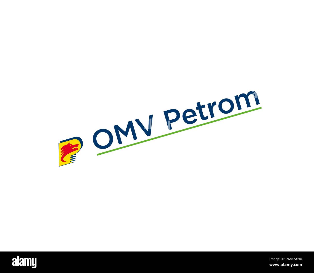 Petrom, rotated logo, white background Stock Photo - Alamy