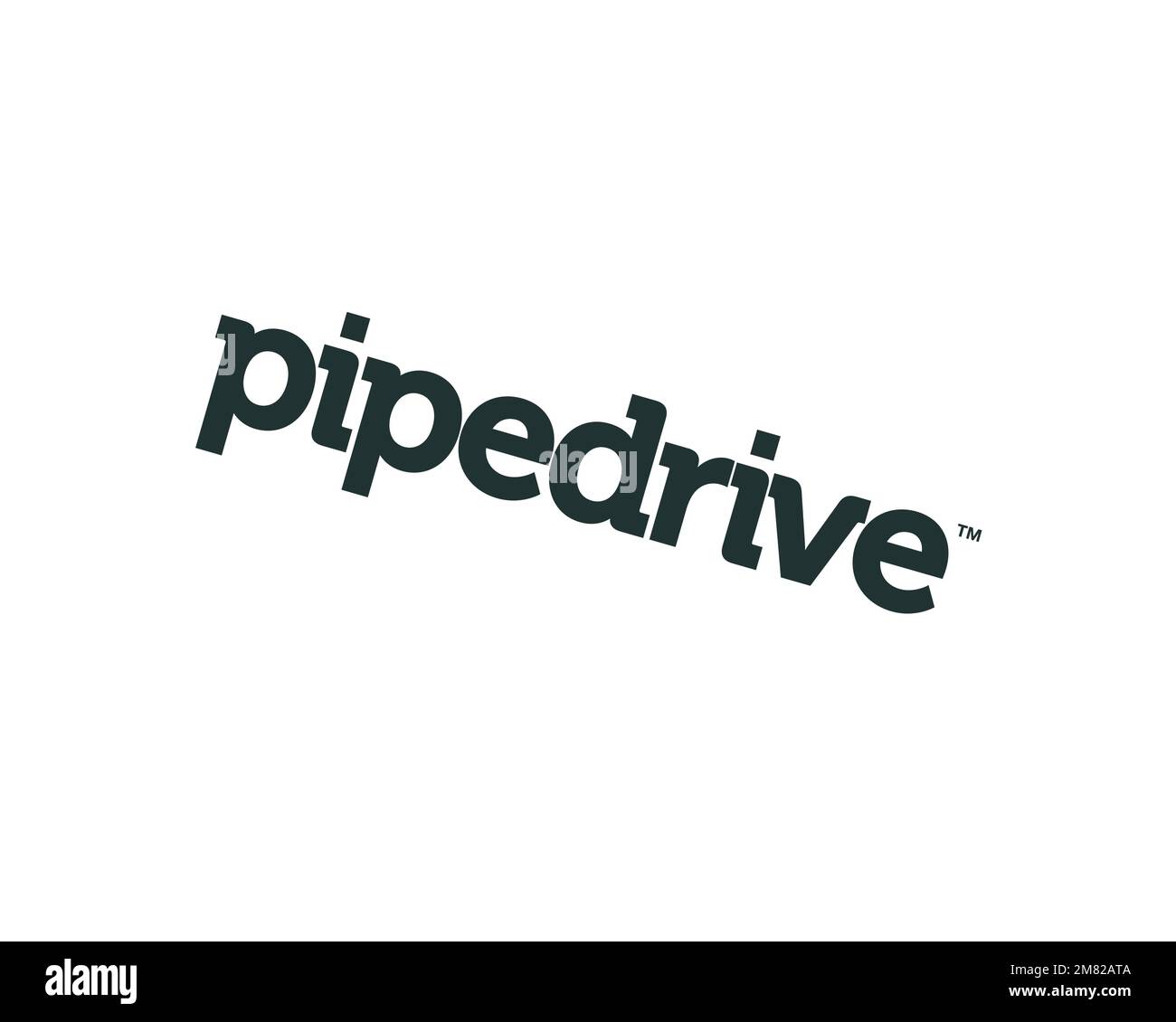 Pipedrive, rotated logo, white background B Stock Photo - Alamy