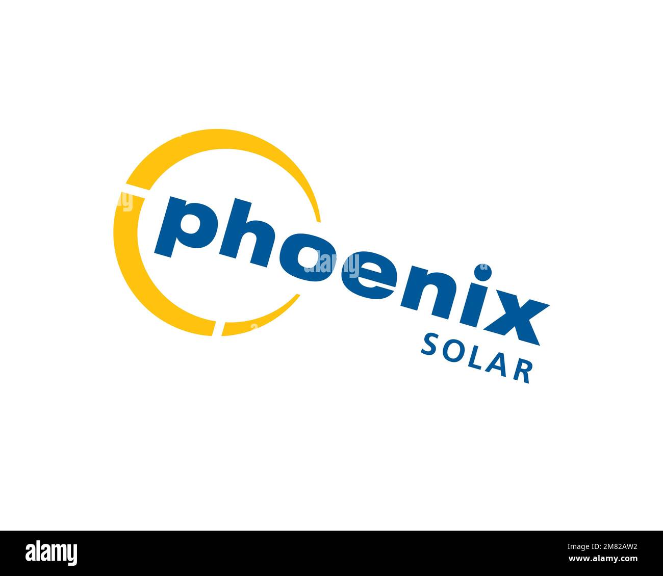 Phoenix Solar, rotated logo, white background B Stock Photo - Alamy