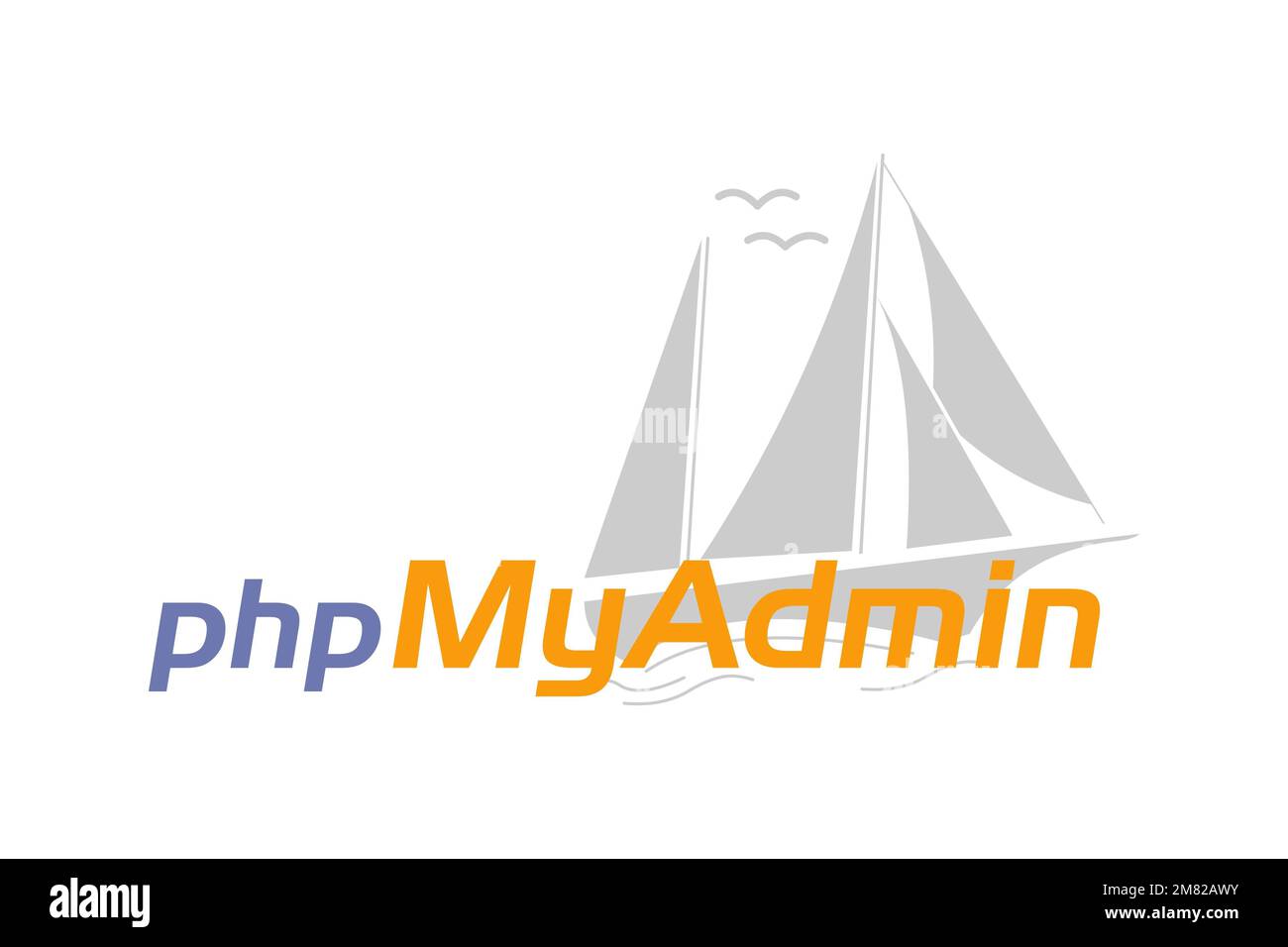 PhpMyAdmin, Logo, White background Stock Photo - Alamy