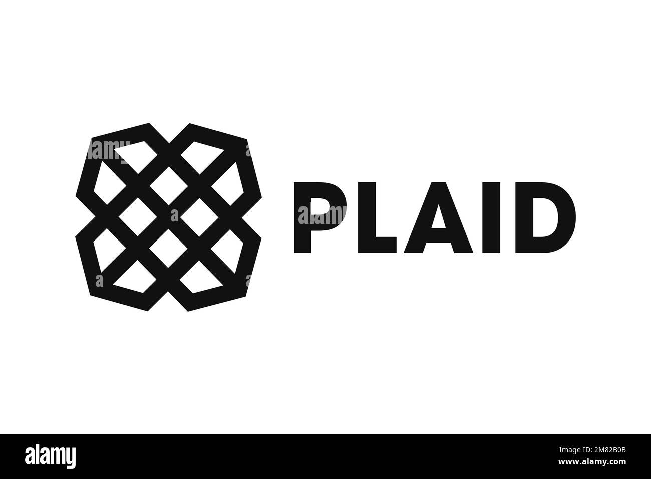 Plaid company, Logo, White background Stock Photo - Alamy