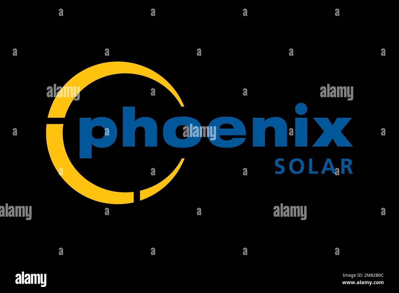 Phoenix Solar, Logo, Black background Stock Photo - Alamy