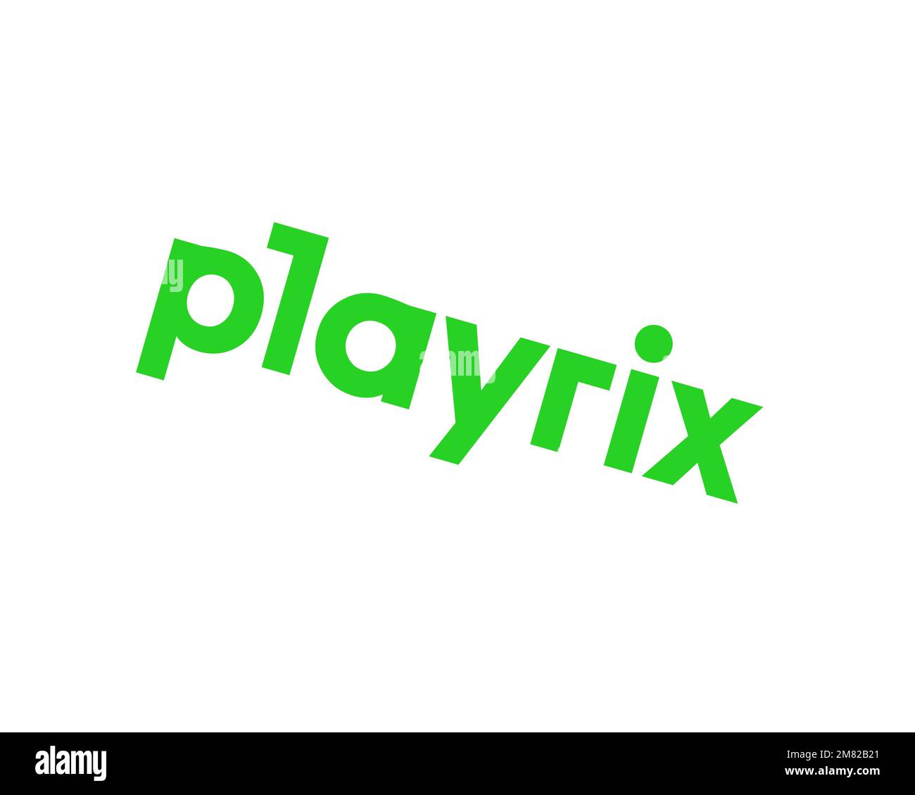 Playrix, rotated logo, white background B Stock Photo - Alamy