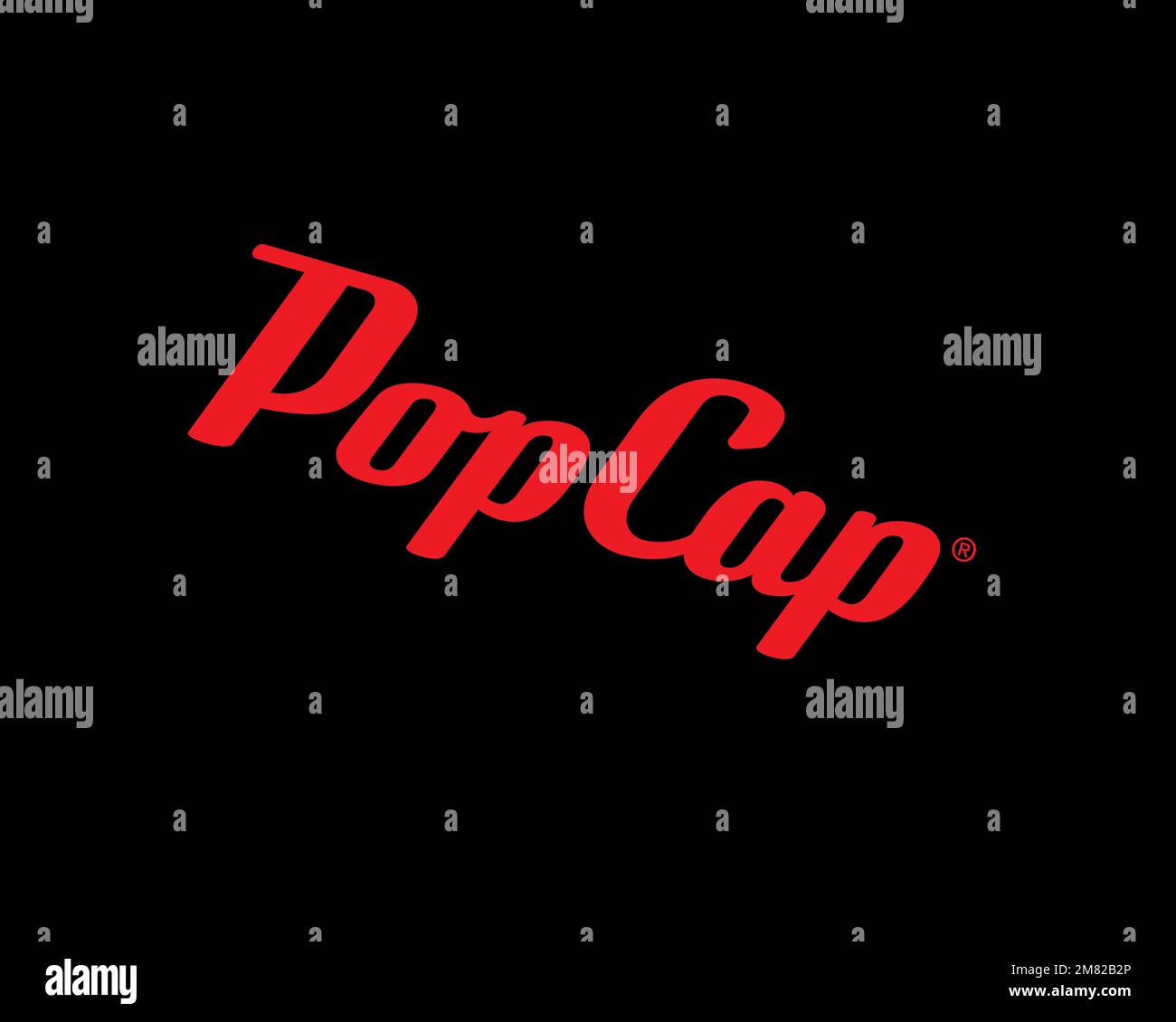 PopCap Games, Rotated Logo, Black Background B Stock Photo - Alamy