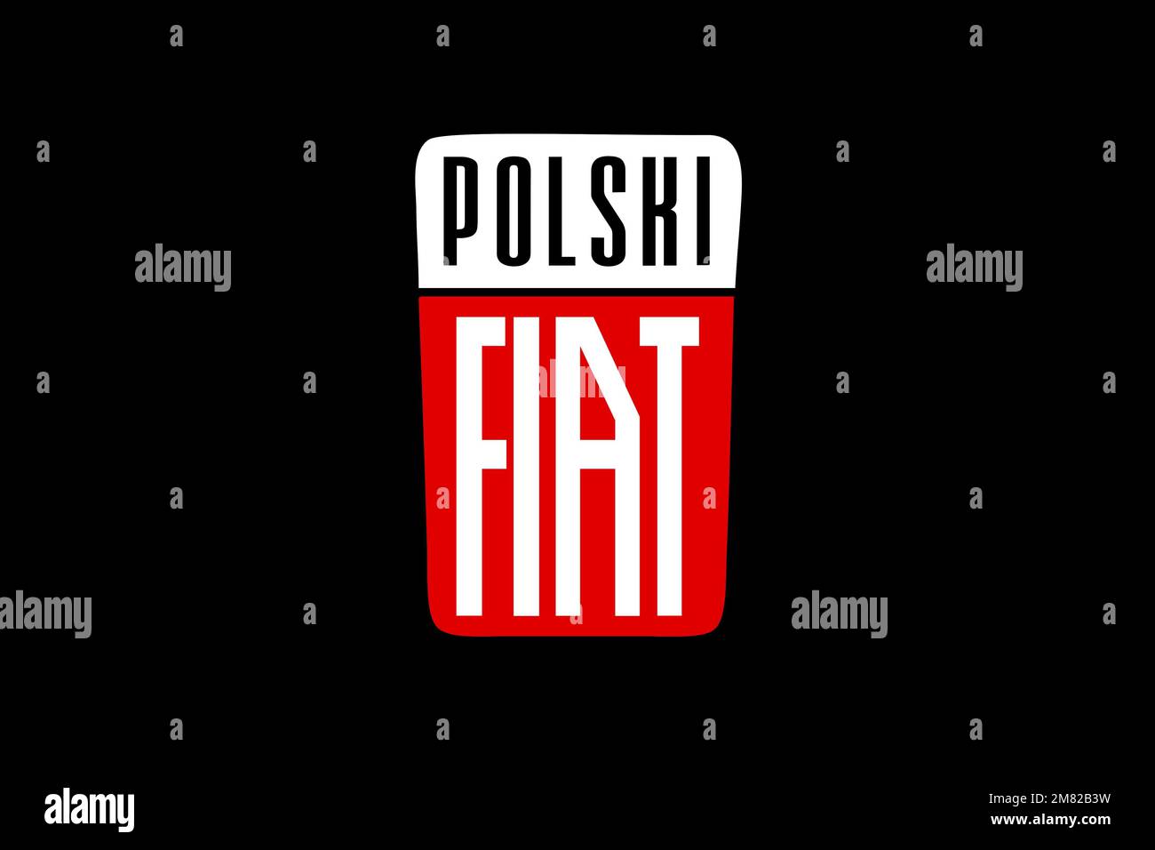 Polski Fiat, Logo, Black background Stock Photo - Alamy