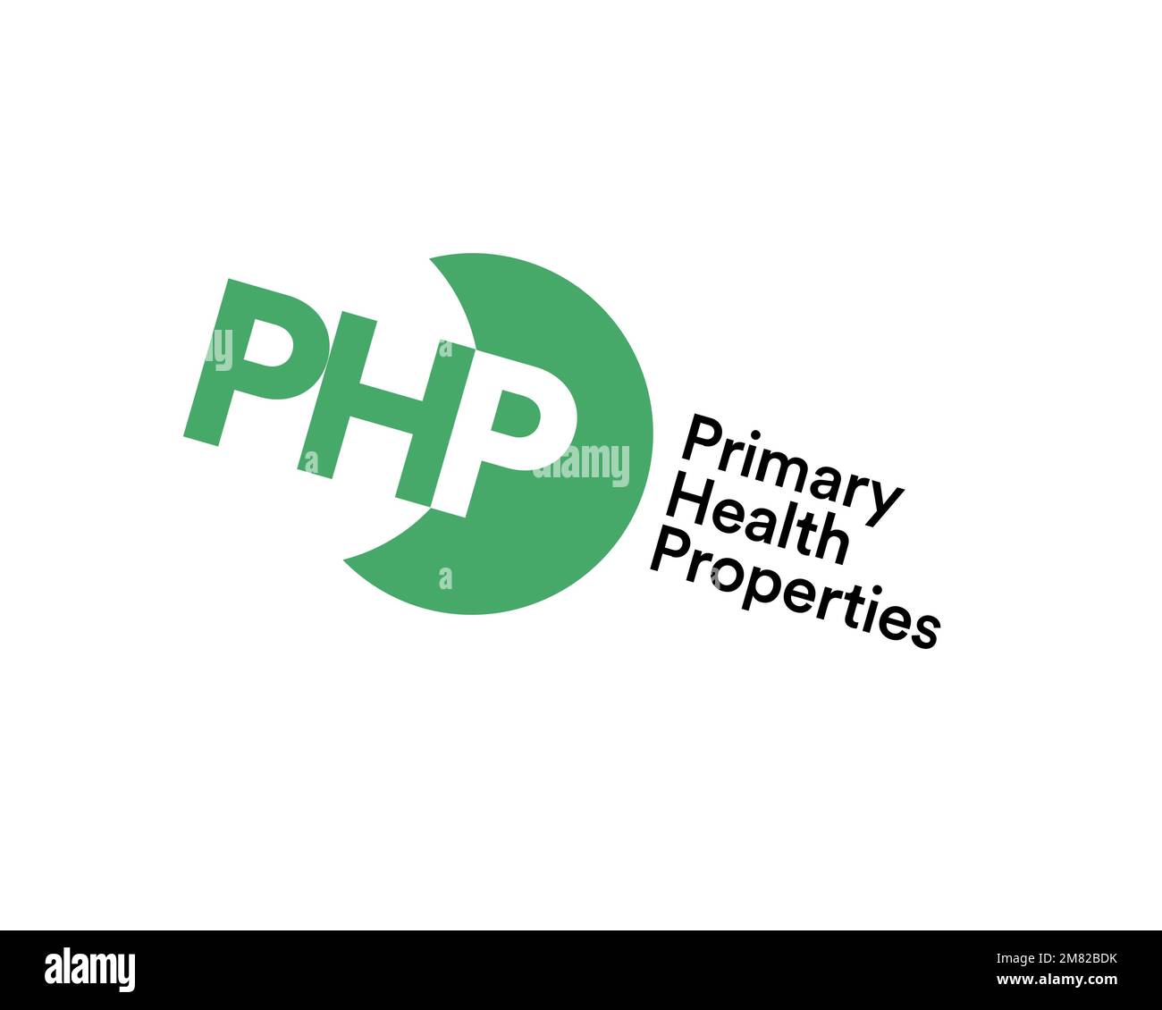 Primary Health Properties, rotated logo, white background B Stock Photo ...