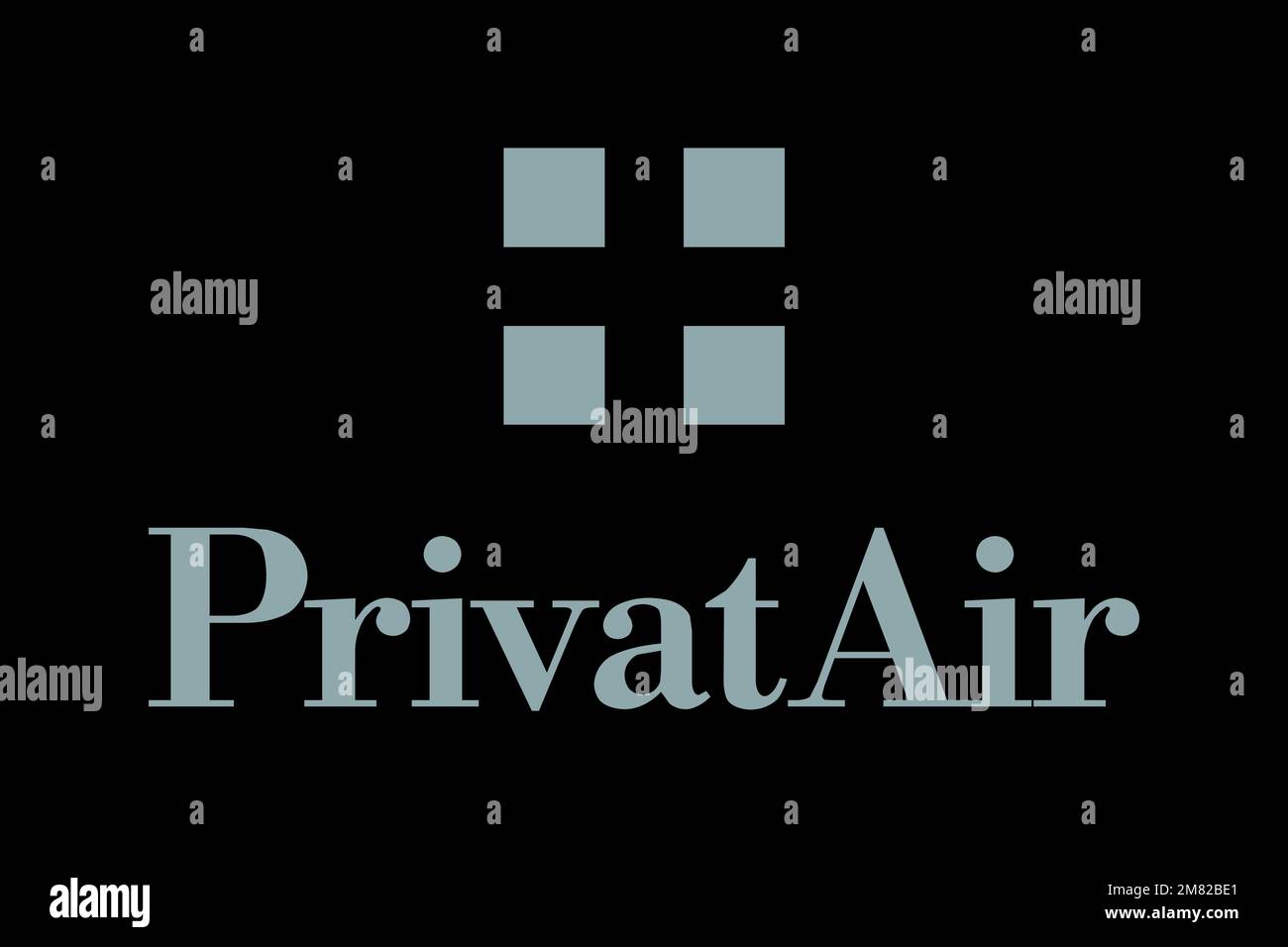 PrivatAir, Logo, Black background Stock Photo - Alamy