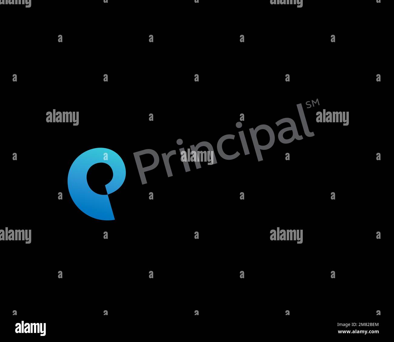Principal Financial Group, rotated logo, black background Stock Photo ...