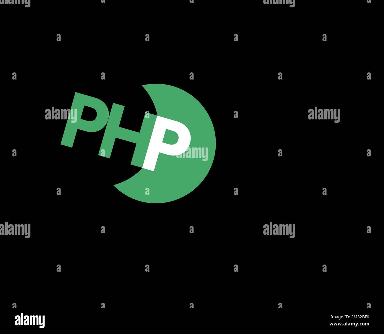 Primary Health Properties, rotated logo, black background B Stock Photo ...