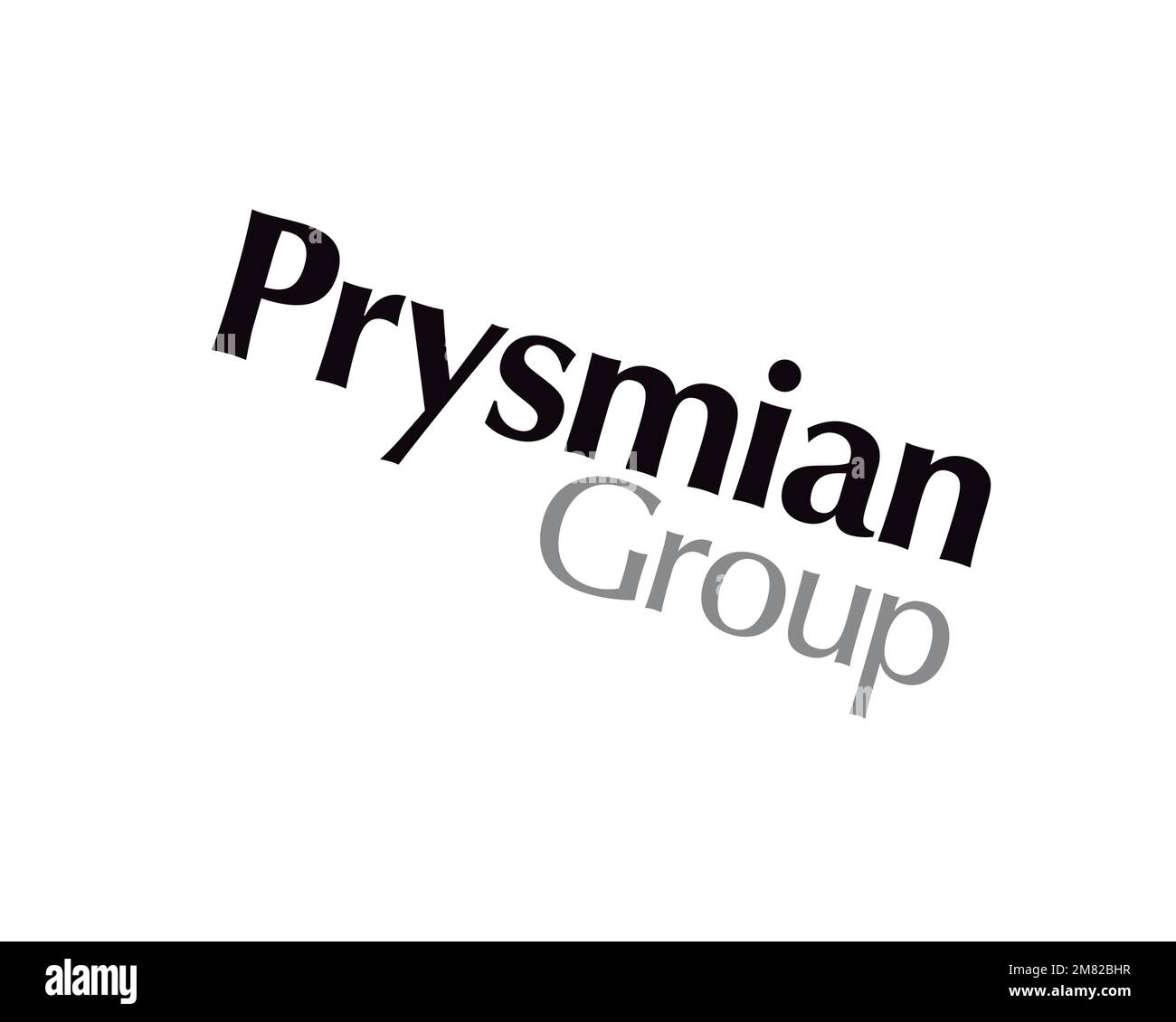 Prysmian Group, rotated logo, white background B Stock Photo - Alamy