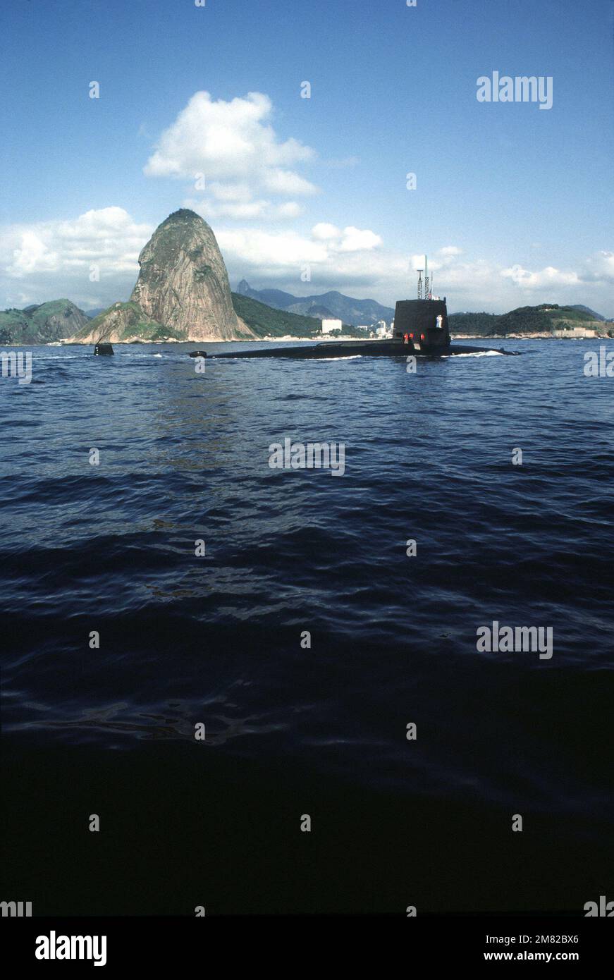A starboard quarter view of the Skipjack class nuclear-powered attack ...