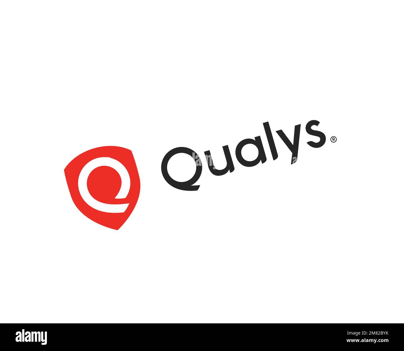 Qualys, rotated logo, white background Stock Photo - Alamy