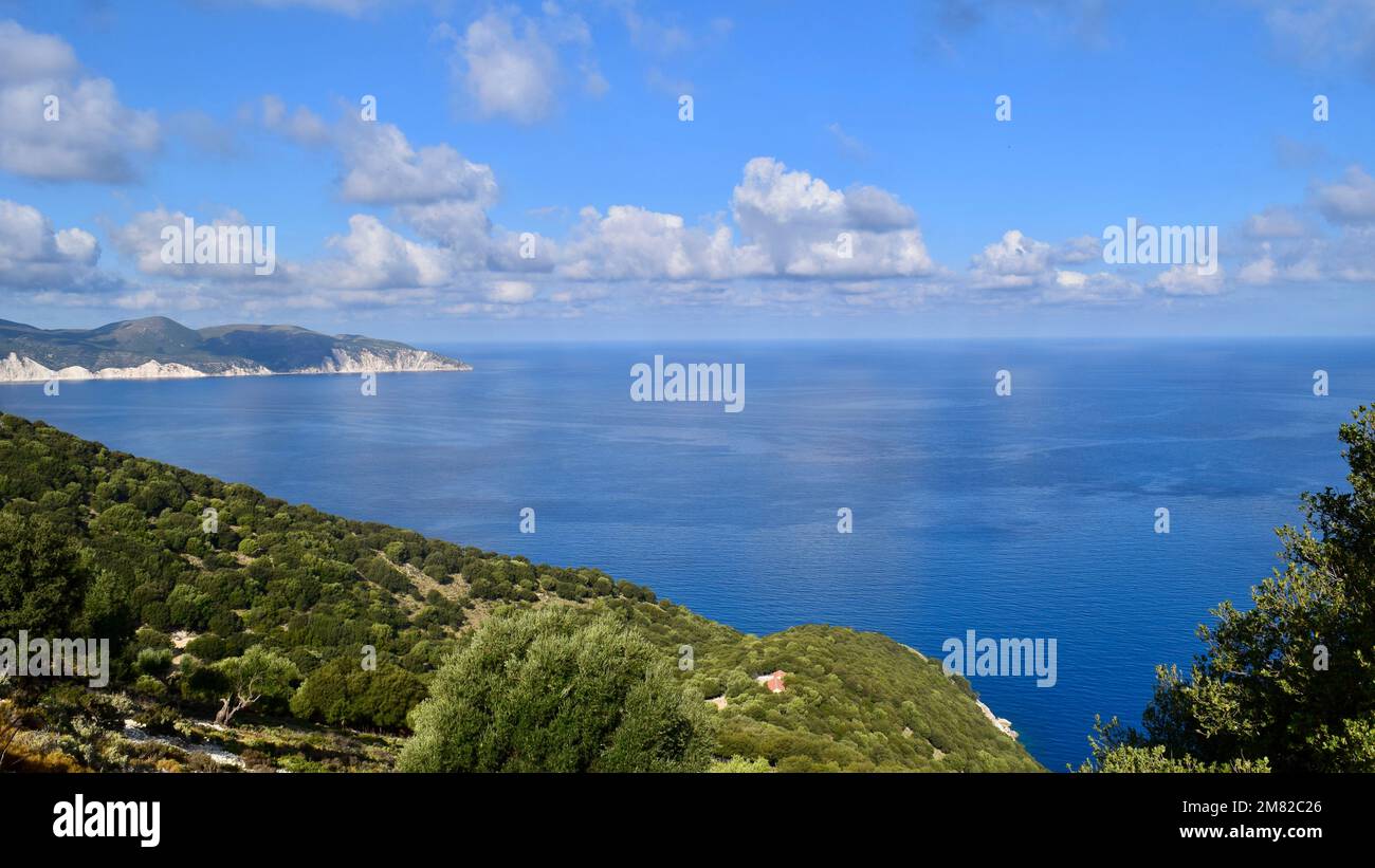 Taken from atop a cliffside in Argostoli, Greece while on a bus tour ...