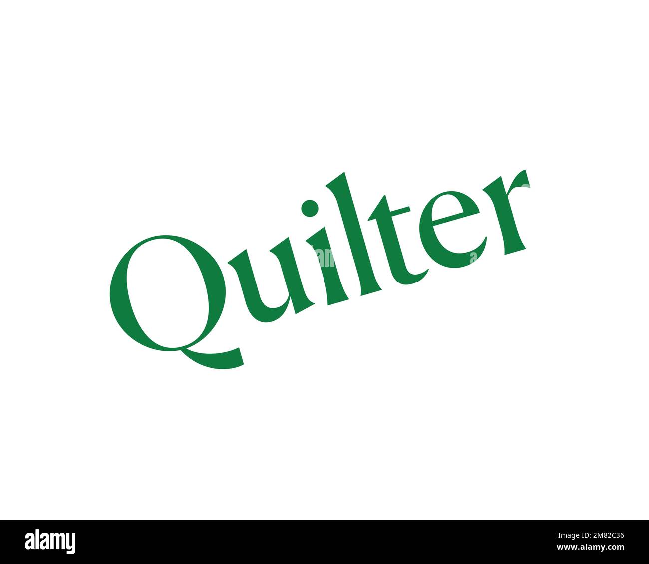 Quilter plc, rotated logo, white background Stock Photo - Alamy