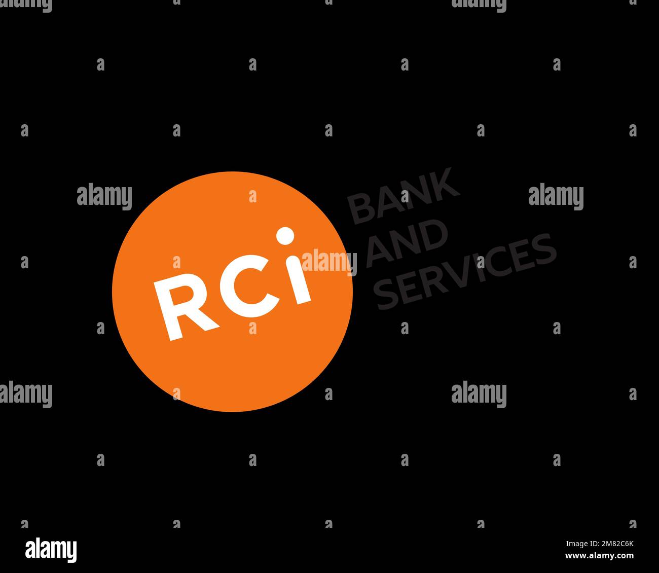 RCI Banque, rotated logo, black background Stock Photo - Alamy