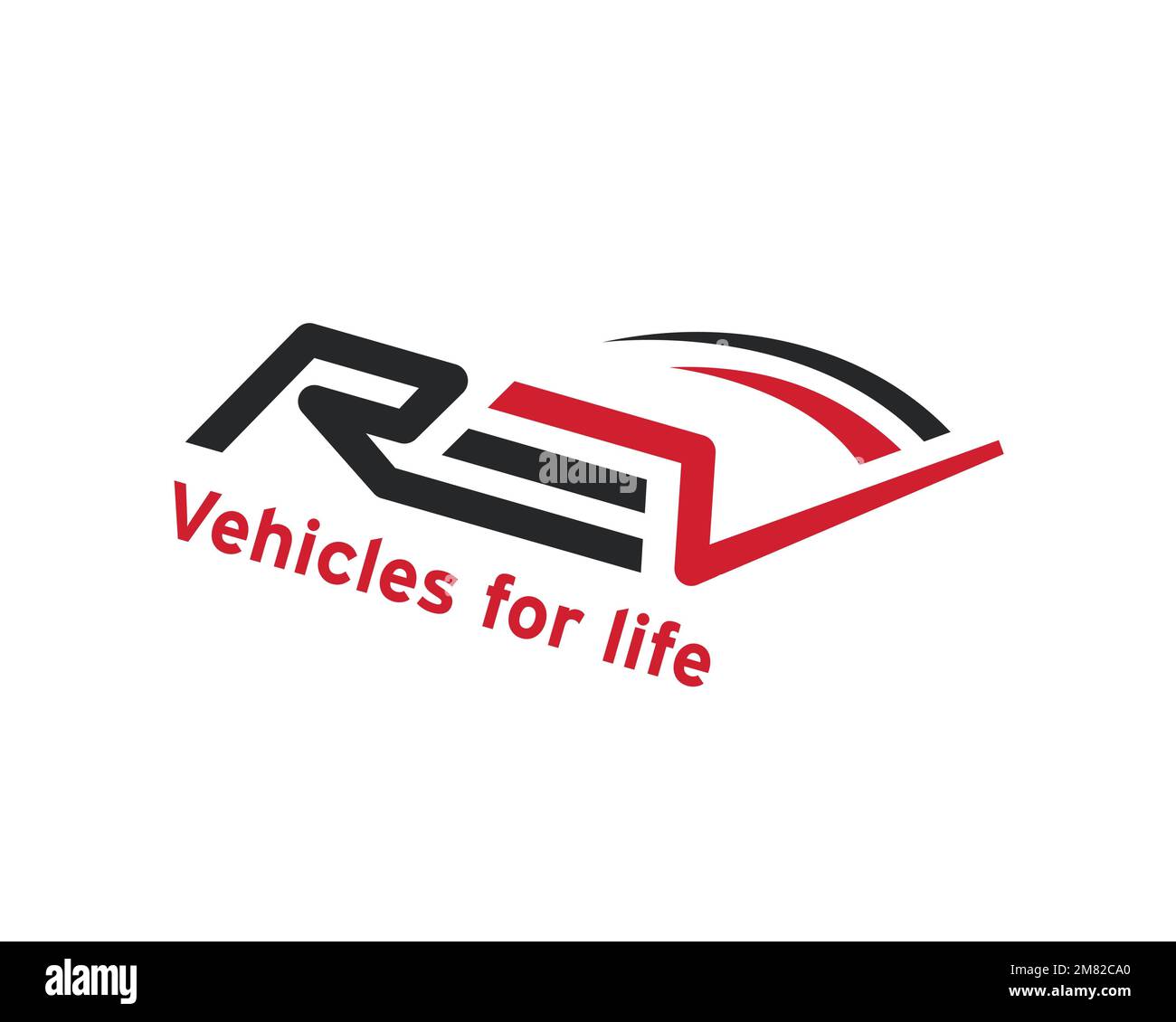 REV Group, rotated logo, white background B Stock Photo - Alamy