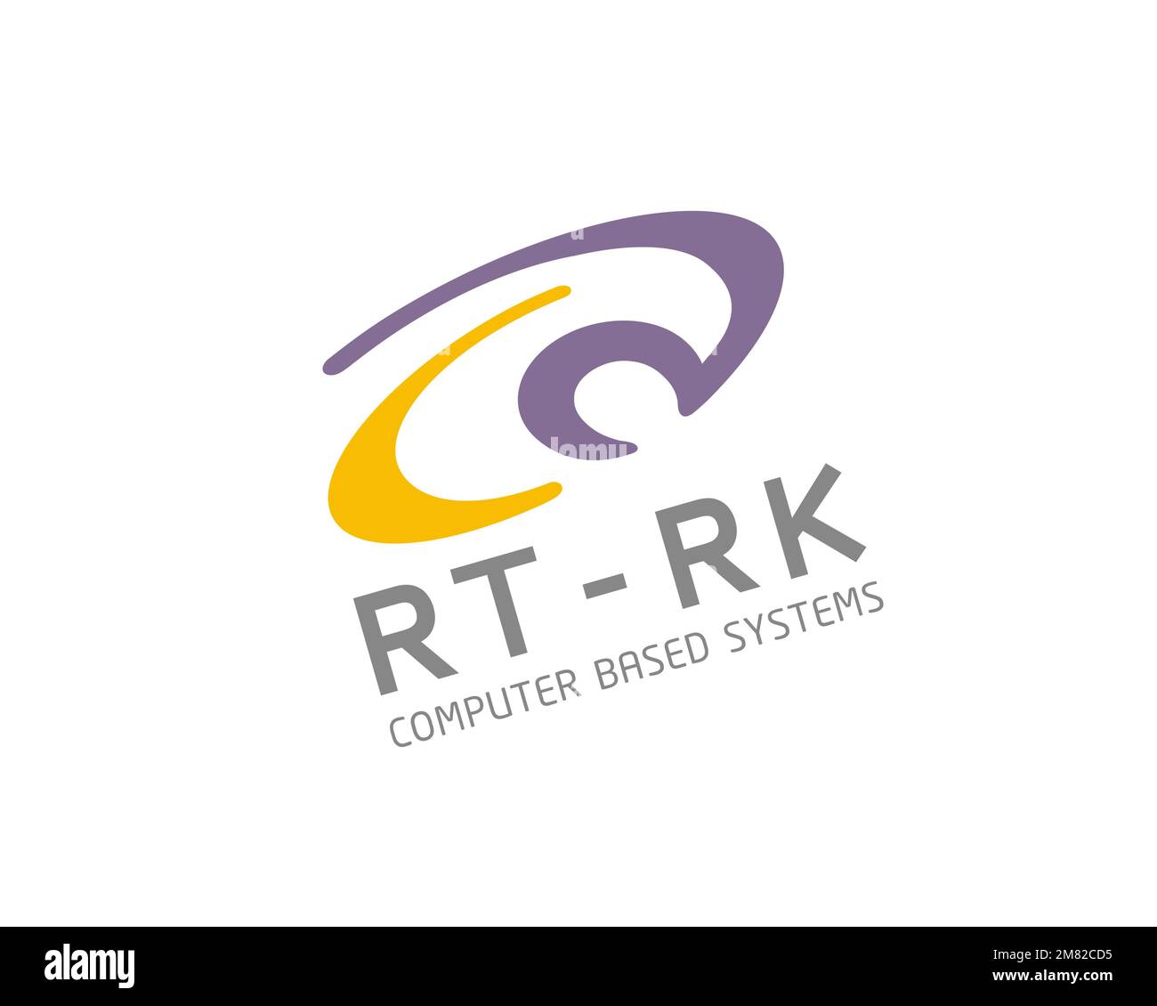 RT RK, rotated logo, white background Stock Photo - Alamy