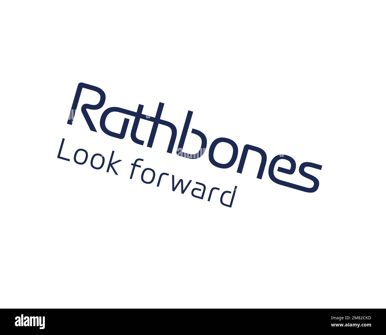 Rathbone Brothers, Rotated Logo, White Background B Stock Photo - Alamy