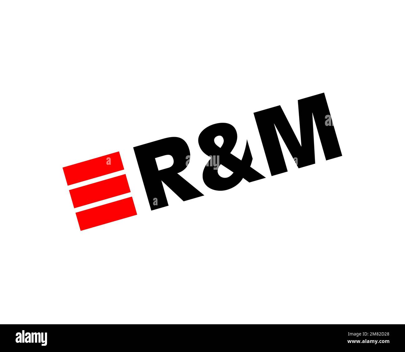 Reichle & De Massari, rotated logo, white background Stock Photo - Alamy