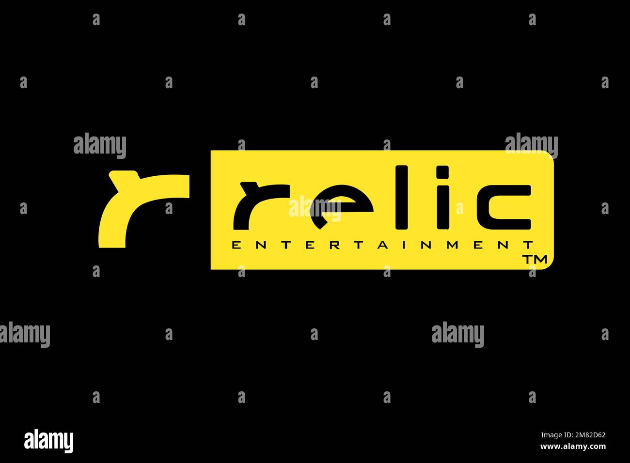 Relic Entertainment Company, Logo, Black Background Stock Photo - Alamy