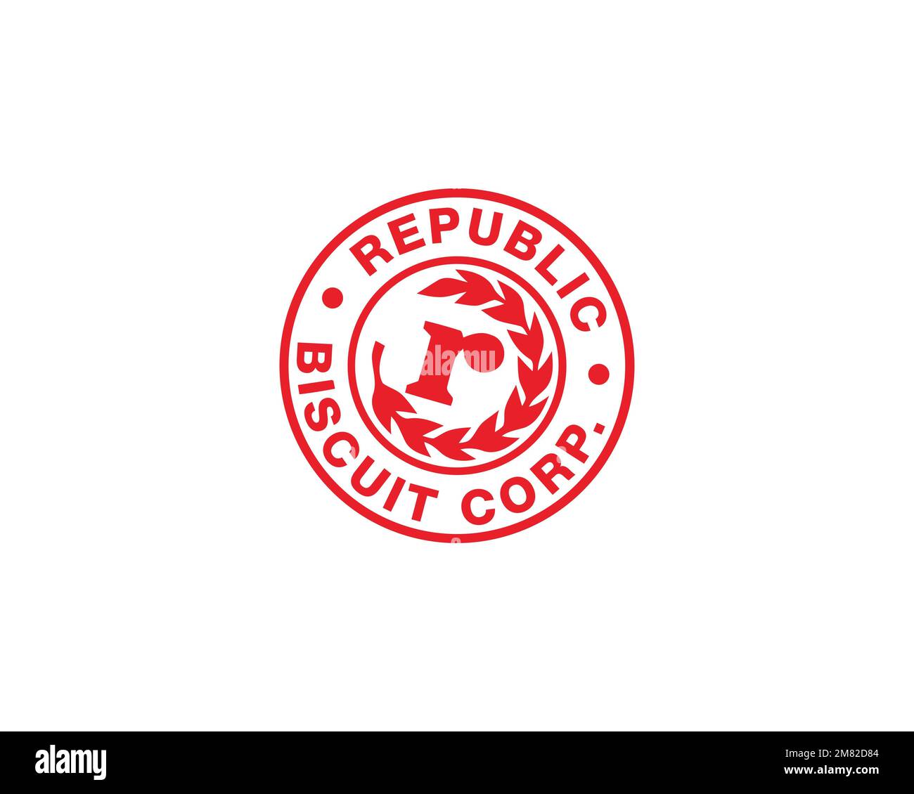 Republic Biscuit Corporation, Rotated Logo, White Background B Stock ...