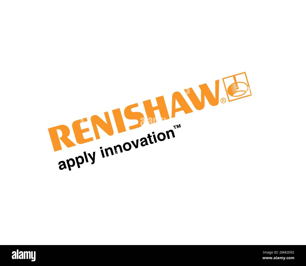 Renishaw plc, rotated logo, white background Stock Photo - Alamy