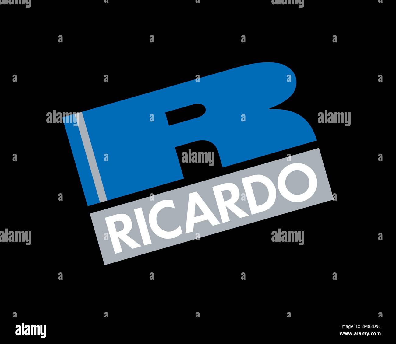 Ricardo plc, rotated logo, black background Stock Photo - Alamy Ricardo plc, rotated logo, black background Stock Photo - Alamy