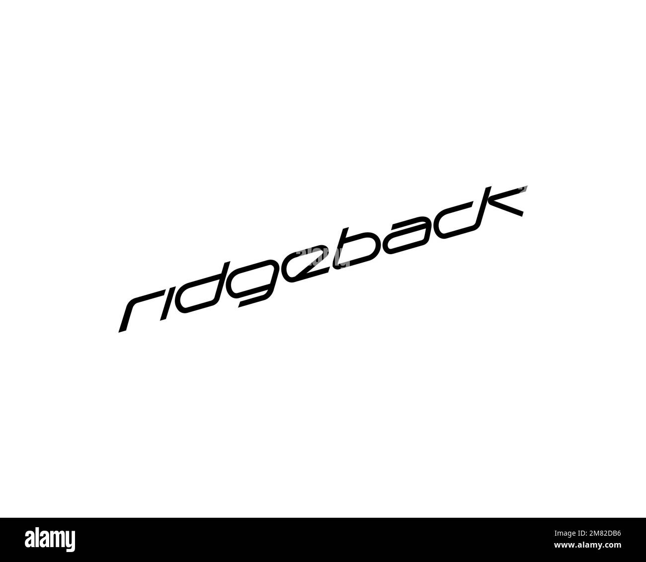 Ridgeback brand, rotated logo, white background Stock Photo - Alamy