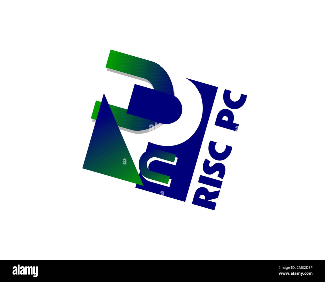 RiscPC, rotated logo, white background B Stock Photo - Alamy