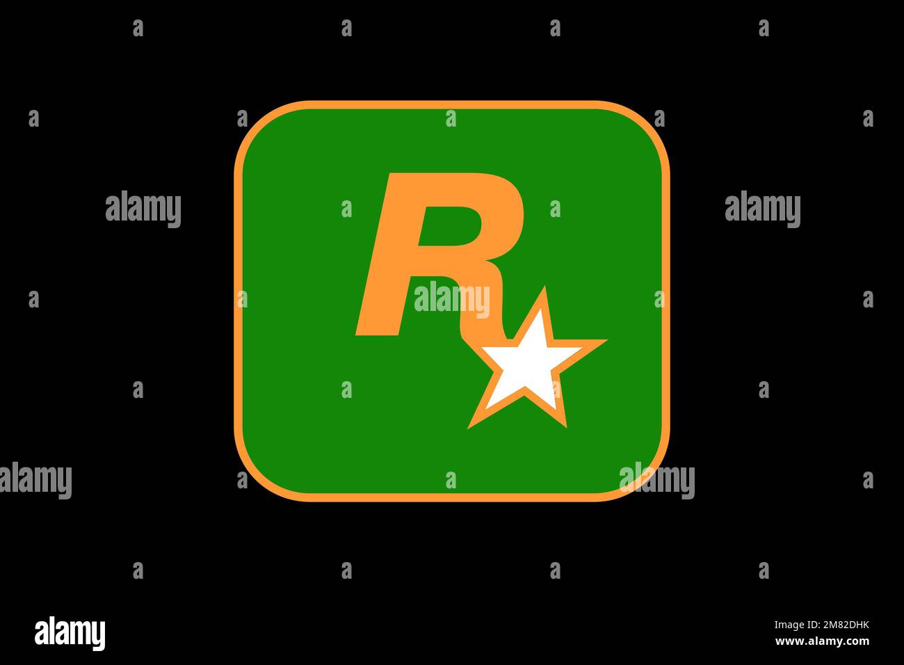 Rockstar India, Logo, Black background Stock Photo - Alamy