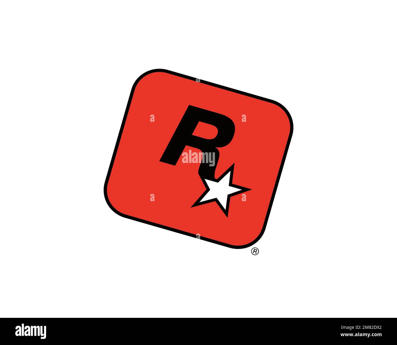 Rockstar Toronto, Rotated Logo, White Background B Stock Photo - Alamy