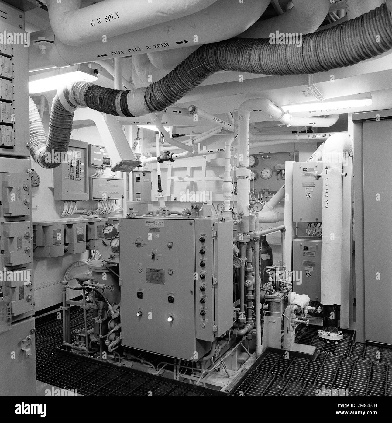 Auxiliary machinery room No. 2 of the guided missile frigate GARY (FFG ...
