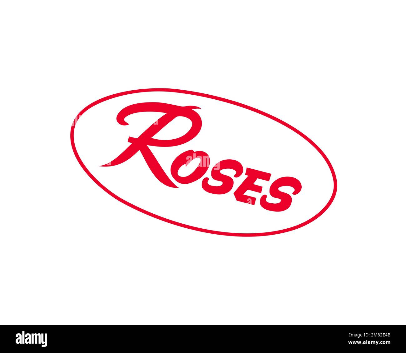 Roses store, rotated logo, white background B Stock Photo - Alamy