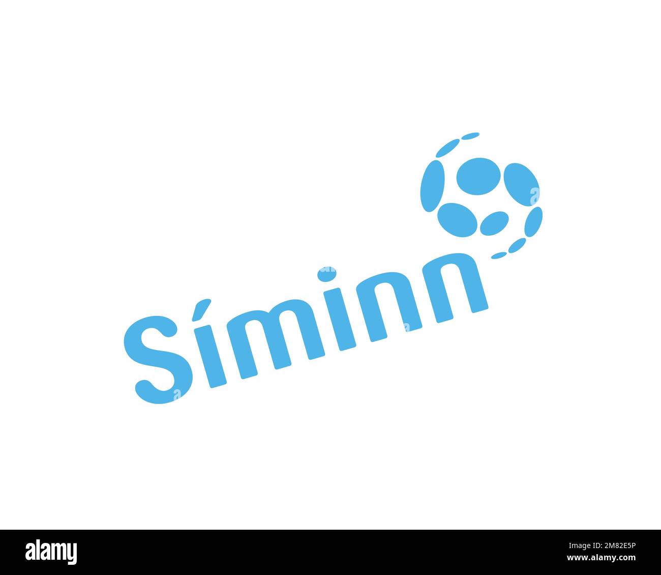 Siminn, rotated logo, white background Stock Photo - Alamy