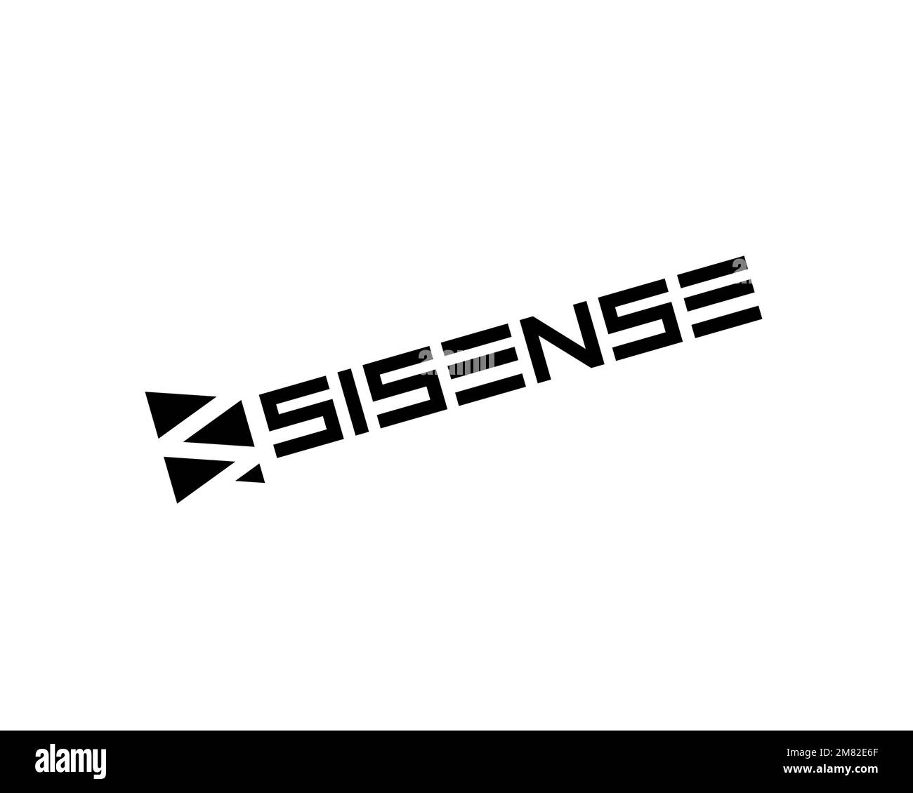 Sisense, rotated logo, white background Stock Photo - Alamy