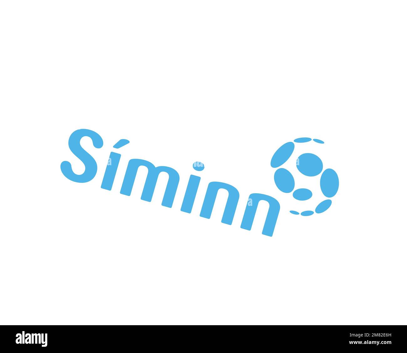 Siminn, rotated logo, white background B Stock Photo - Alamy