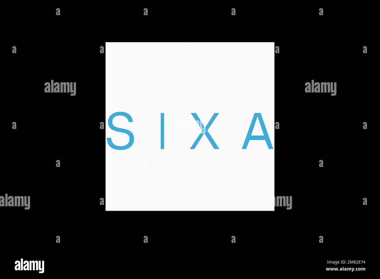 Sixa, Logo, Black background Stock Photo - Alamy