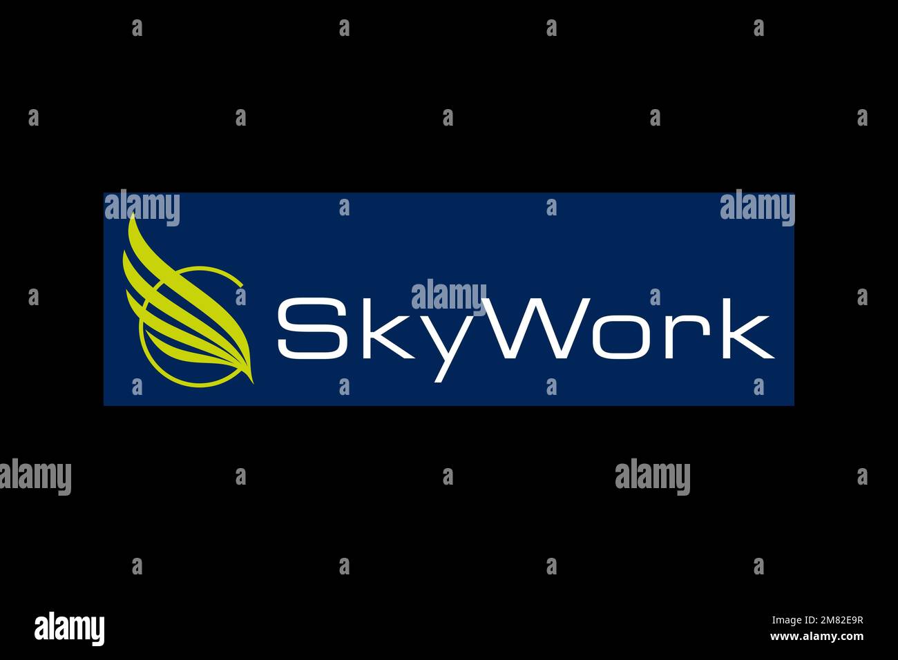 SkyWork Airline, Logo, Black background Stock Photo - Alamy