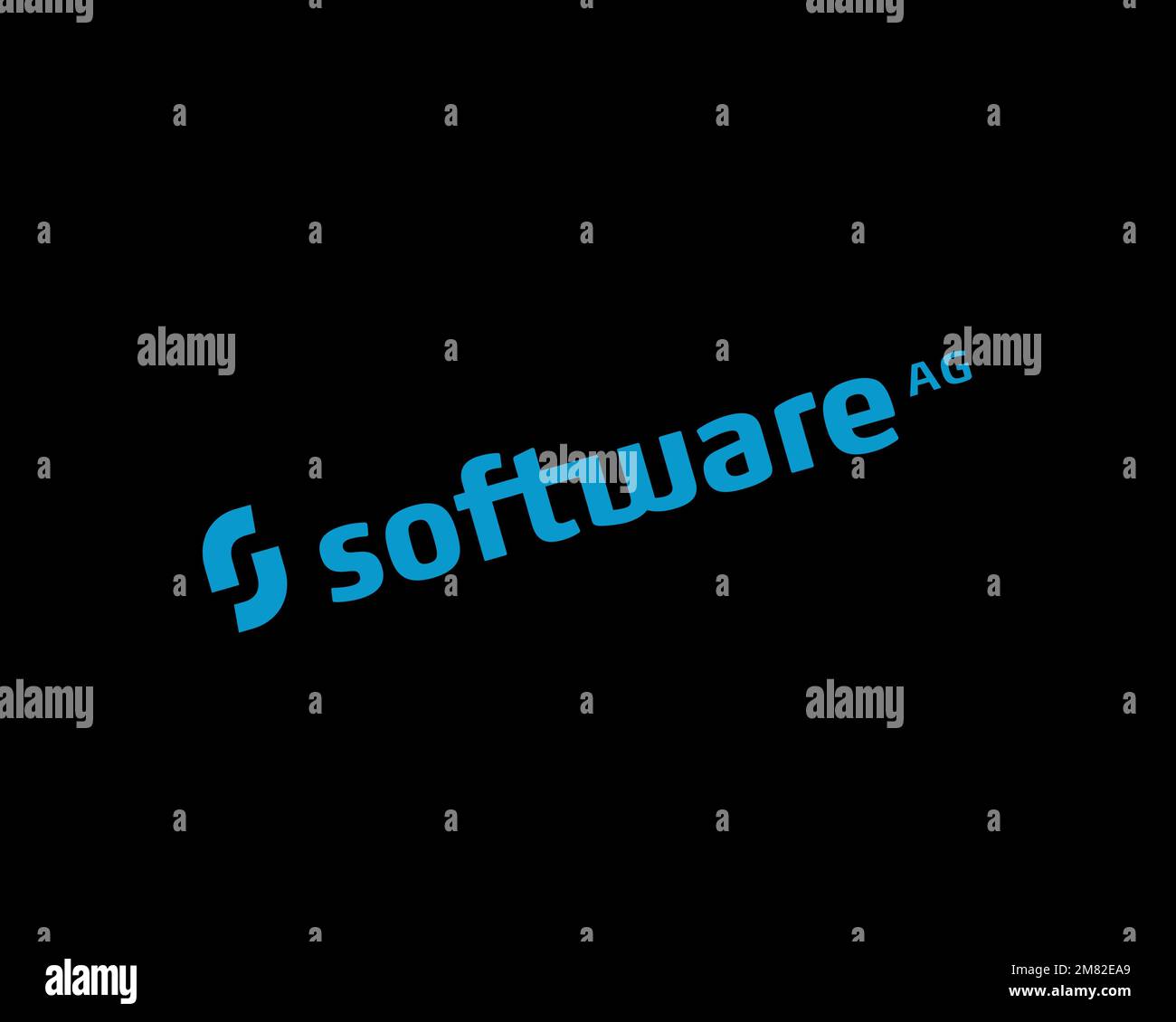 Software AG, rotated logo, black background Stock Photo - Alamy