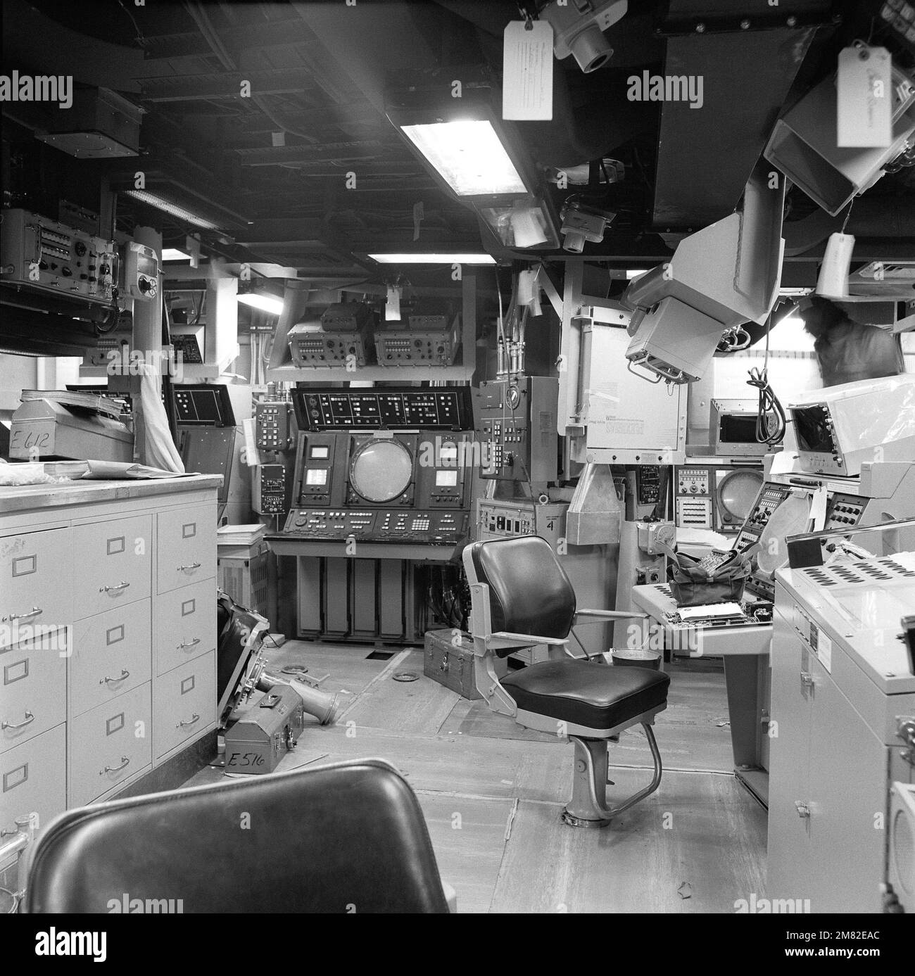 The Combat Information Center (CIC) room of the guided missile frigate ...