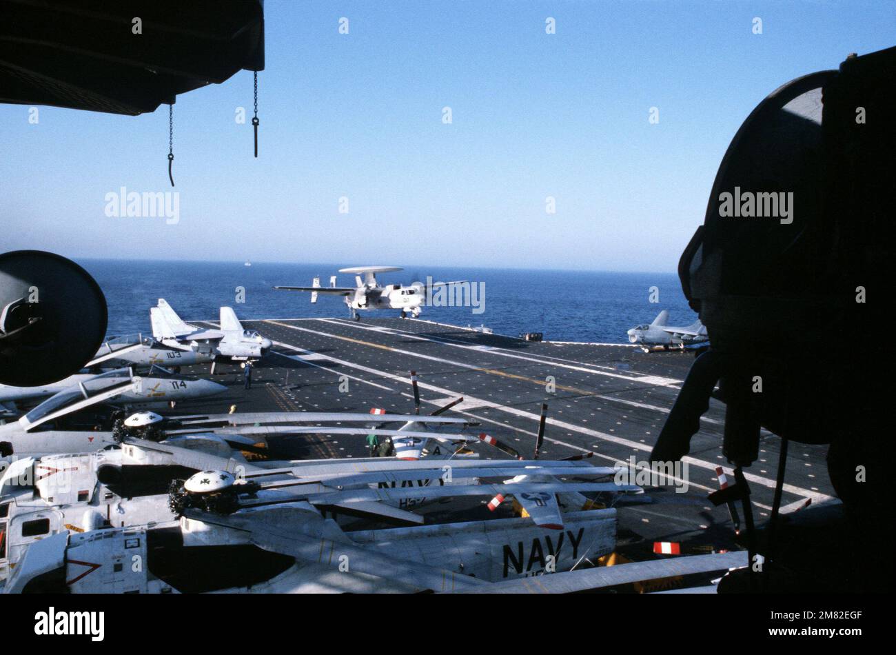 Pilot Landing Aid Television (PLAT), on the island camera station ...