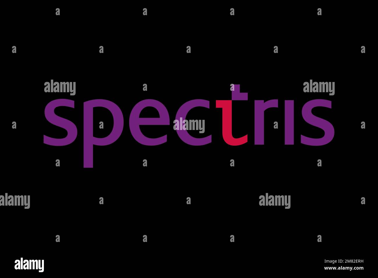 Spectris, Logo, Black background Stock Photo - Alamy