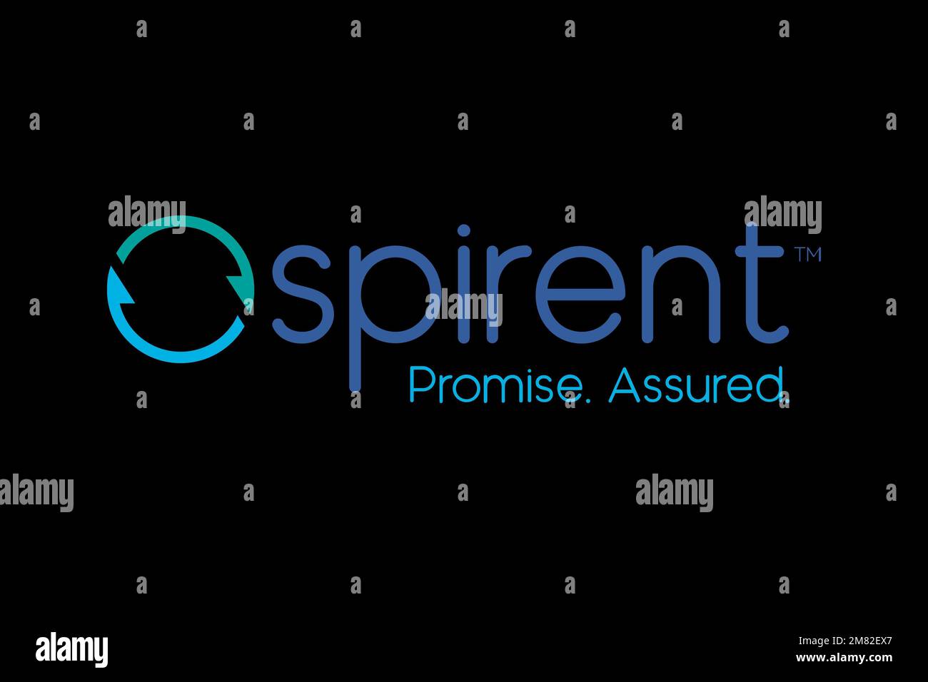 Spirent, Logo, Black background Stock Photo - Alamy